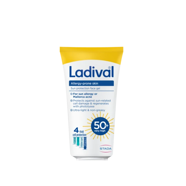 Ladival za lice za kožu sklonu alergijama na sunce SPF 50+, 50 ml