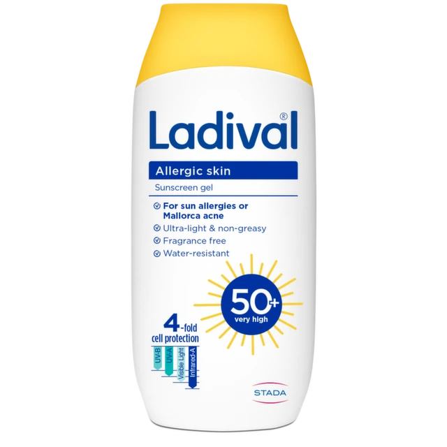 Ladival Gel za kožu sklonu alergijama na sunce SPF 50+, 200 ml