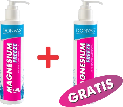 DONVAS Magnesium Freeze gel, 200 ml 1 + 1 GRATIS