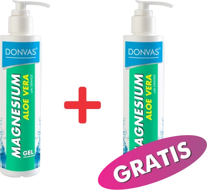 DONVAS Magnesium Aloe Vera gel, 200 ml 1 + 1 GRATIS