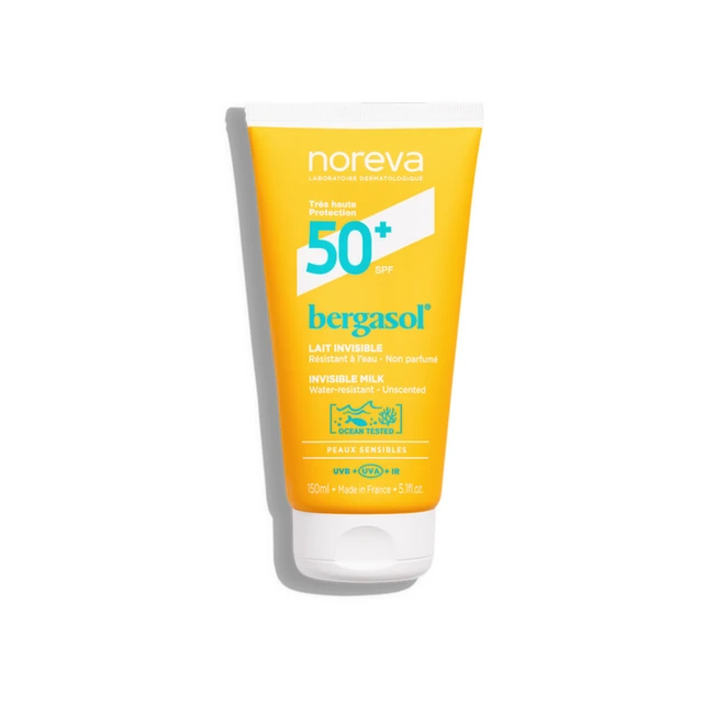 Noreva Bergasol Nevidljivo mleko za telo, SPF 50+, 150 ml