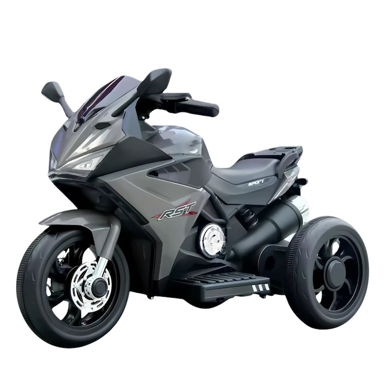 Dečiji Motor na akumulator na 3 točka Sivi