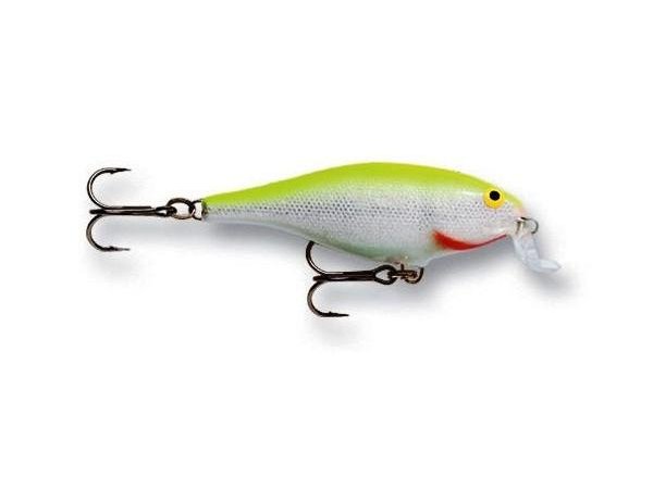 VOBLER RAPALA SHALLOW SHAD RAP SSR07 SFC(S.FLUO.CHARTREUSE)