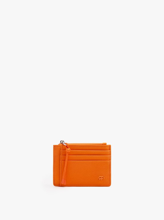 CARD HOLDER WITH SOFT TEXTURE