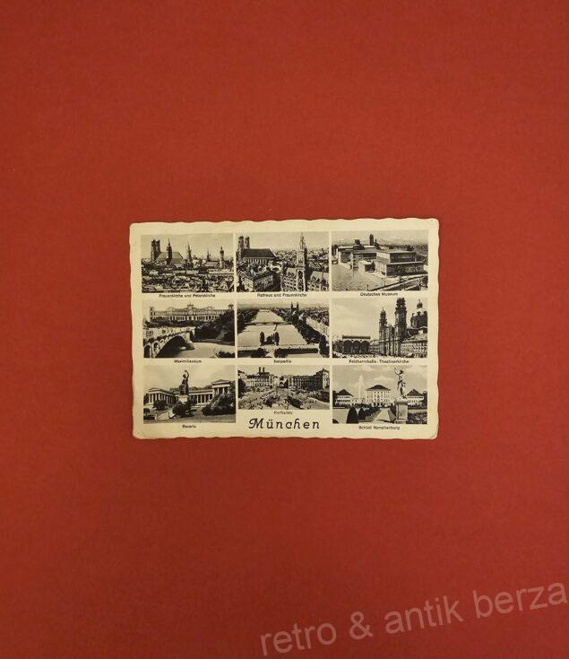 Kolekcionarska razglednica Minhen (1953)