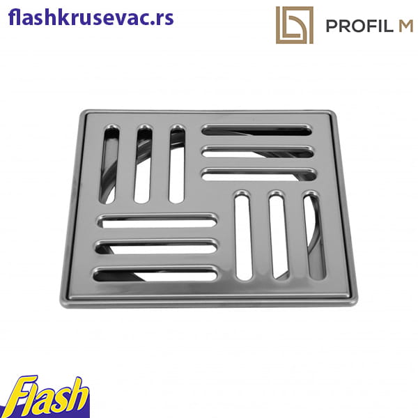 Podna rešetka HROM 15×15 – PROFIL M – PMSQ-150CR