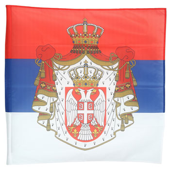 Mrežasta zastava Srbija svečani grb 100 cm x 100 cm