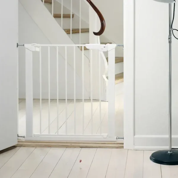 BabyDan Premier sigurnosna ogradica sa 2 produžetka 73.5–93.3 cm – bez bušenja (pressure fit), bela SKU 20003