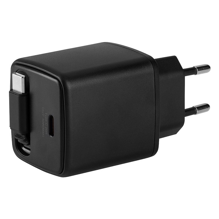 GANT 30W, zidni punjač 30w, crni