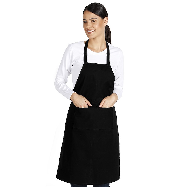 VEGAN, kecelja, 180 g/m2, crna
