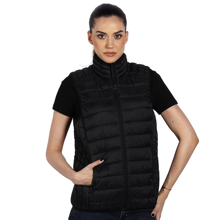 RINO VEST WOMEN, ženski prsluk sa punjenjem, crni