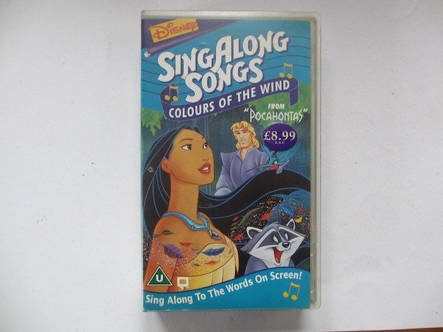 VHS - Disney - SingAlongSongs - Colors of the Wind