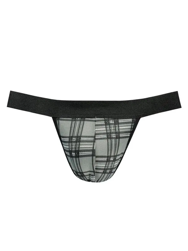 Muške sexy gaće Balance Jock strap, Sivo-crne