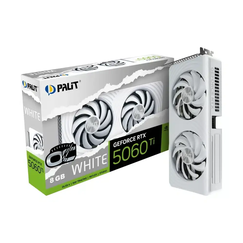 Palit grafička kartica 5060 Ti bela OC, 8GB GDDR7