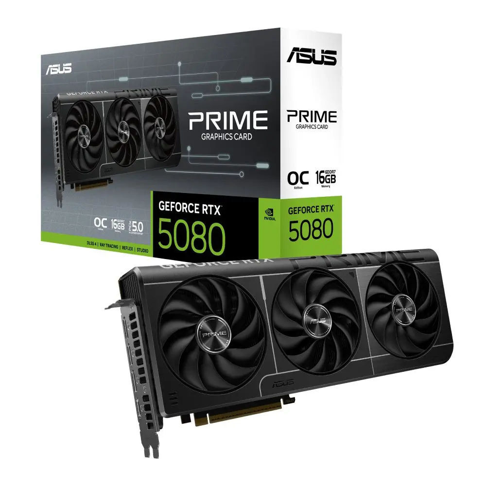 ASUS Grafička kartica GeForce RTX 5080 Prime, 16GB, Crna