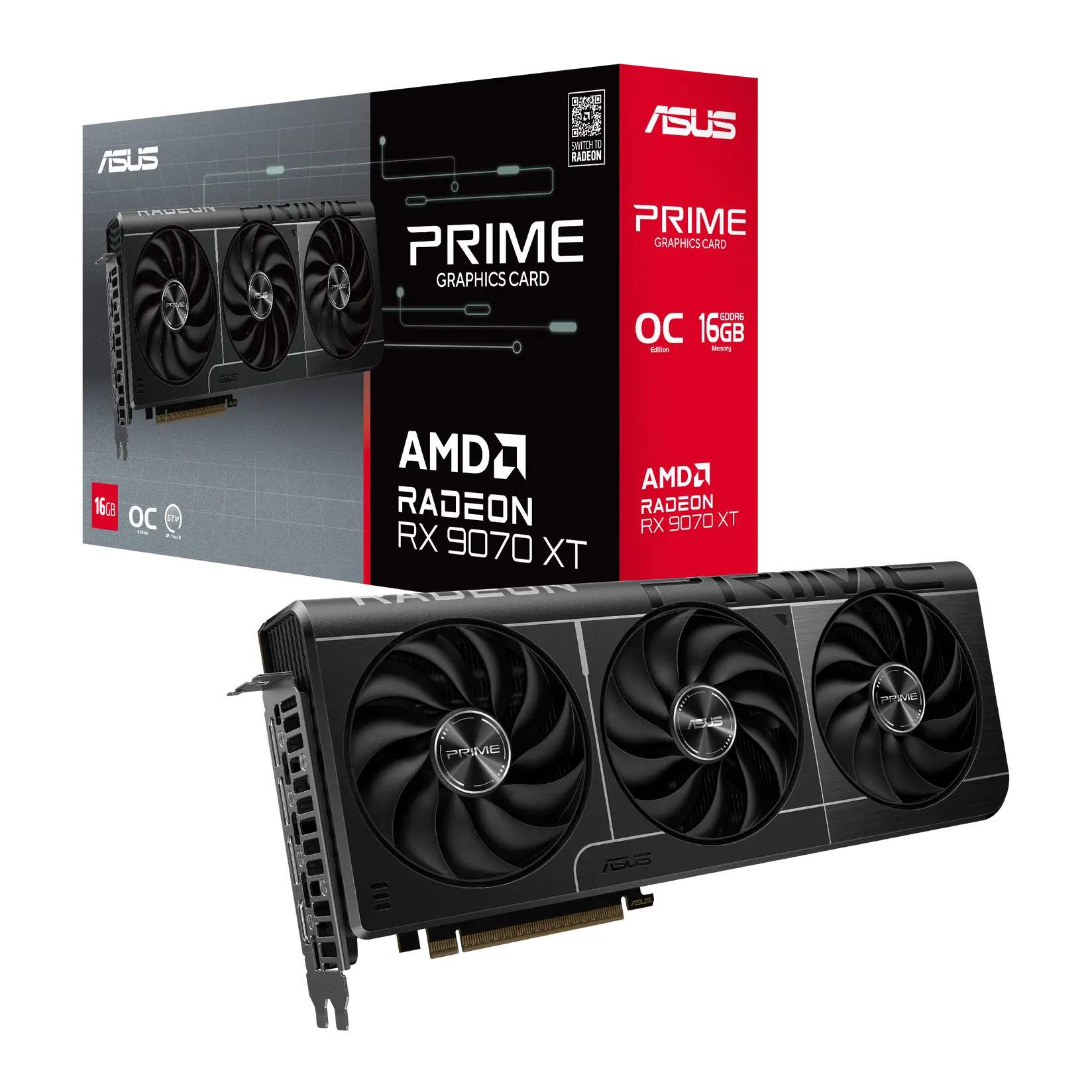 Graficka kartica ASUS AMD Radeon RX 9070 XT Prime OC 16GB GDDR6 PRIME-RX9070XT-O16G