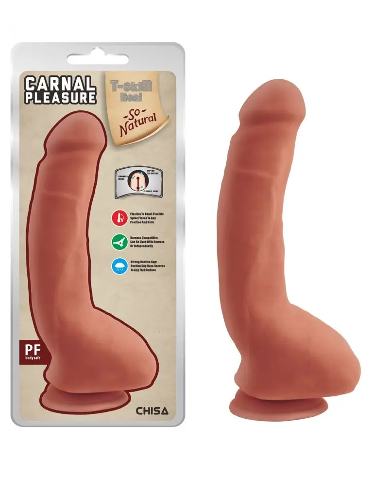 Dildo Carnal Pleasure, 23.5cm, Boja kože