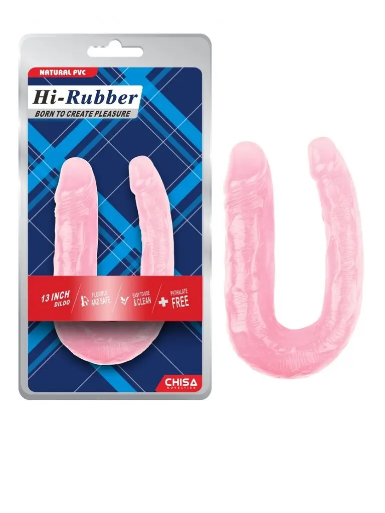 Dildo, Dupli, 17cm, Roze