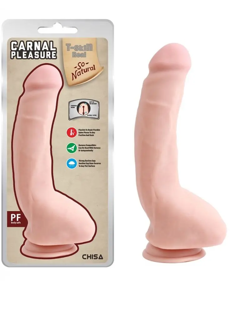Dildo Carnal Pleasure, 23.5cm, Boja kože