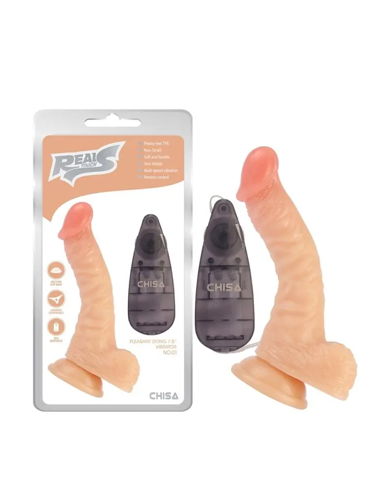 Vibrator Pleasent Dong No. 01, 19.5cm, Boja kože