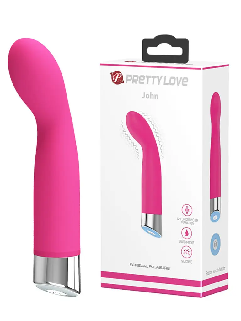 Vibrator John, 14.6cm, Roze