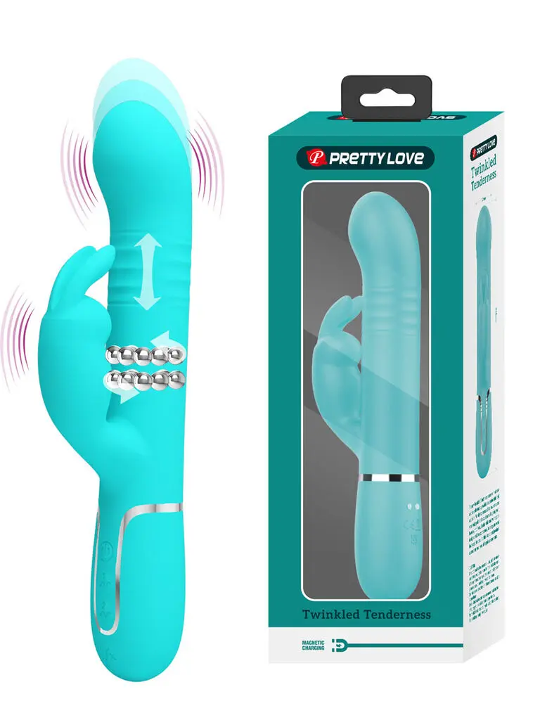 Vibrator Pretty love Coale, 22.6cm, Zeleni