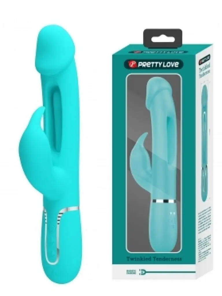 Vibrator Pretty Love Kampas, 23.2cm, Svetloplavi