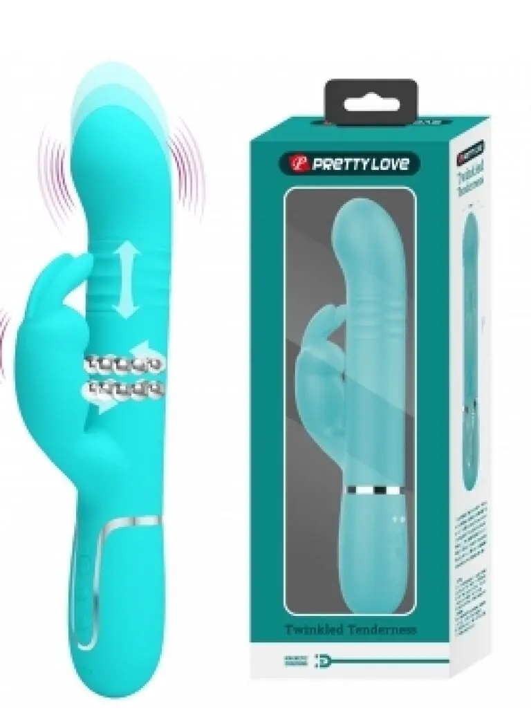 Vibrator Pretty Love Goale, 22.6cm, Svetloplavi