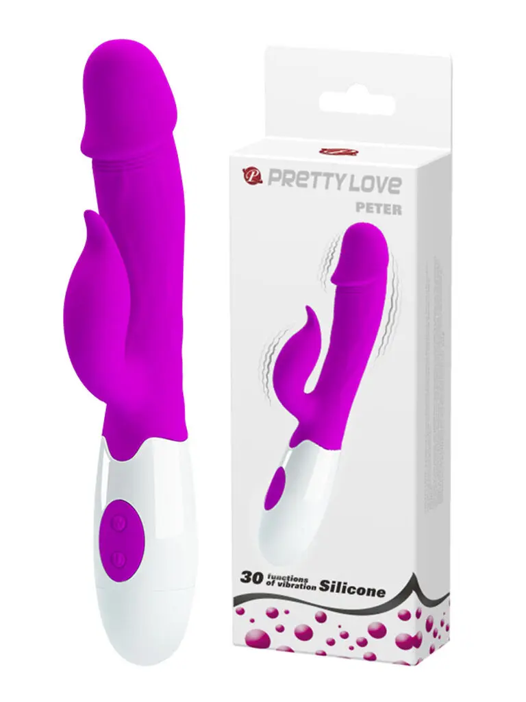 Vibrator Pretty love Peter, 19.2cm, Ružičasti