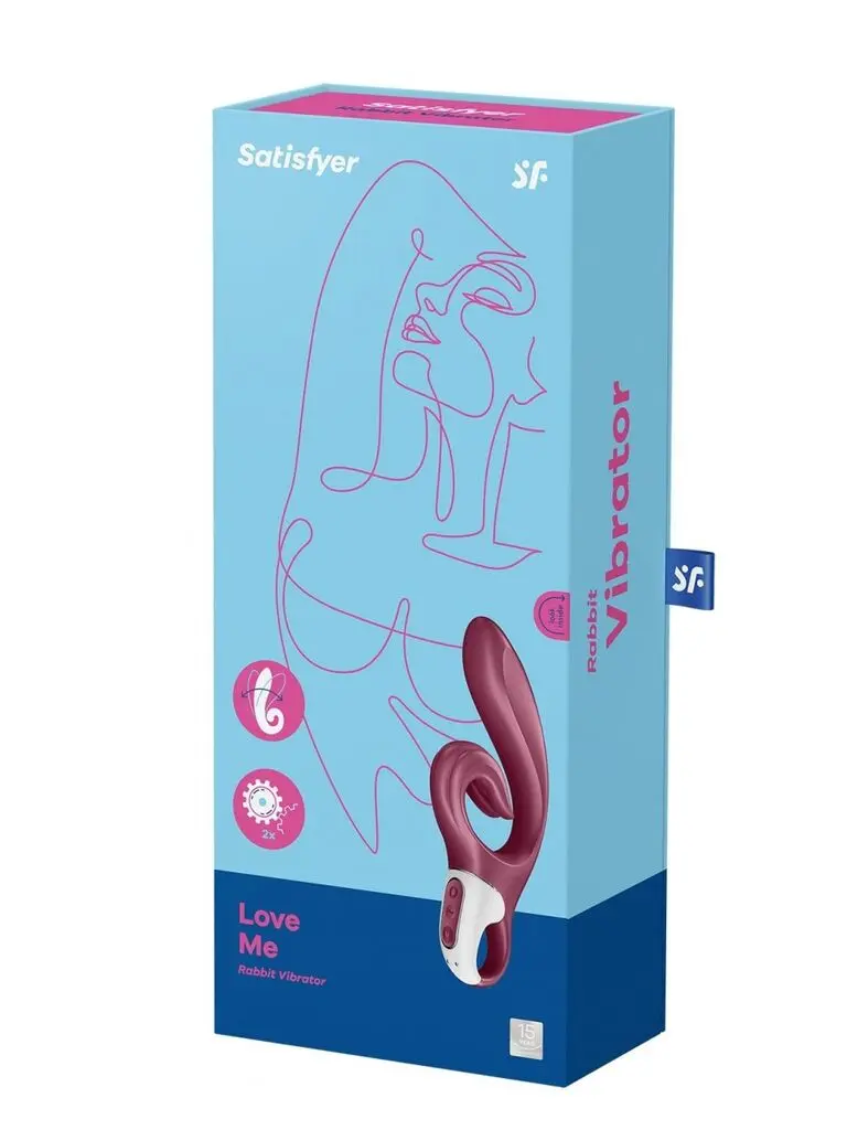 Vibrator Satisfyer Love Me, 22cm, Crveni