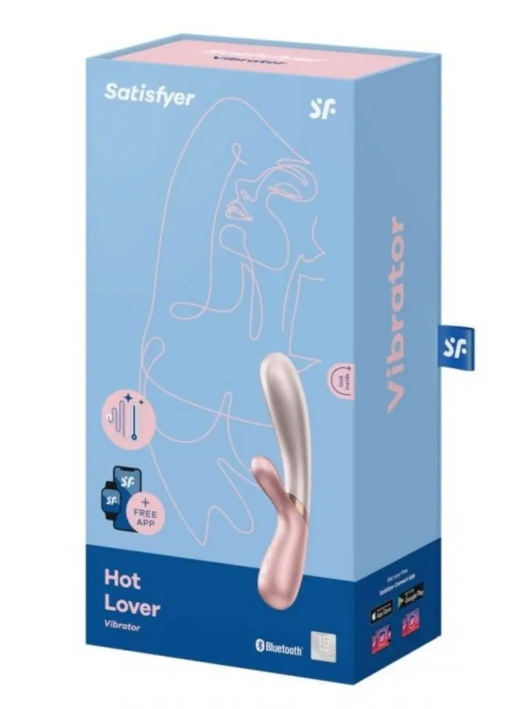 Vibrator Hot Lover Connect App, 20cm, Roze