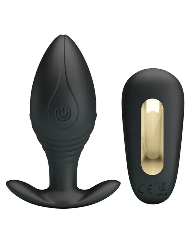 Analni vibrator Regina, 8.8cm, Crni
