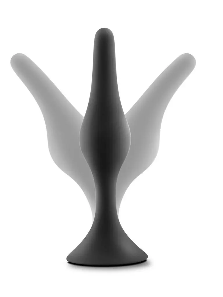 Butt plug Platinum L, 13cm, Crni