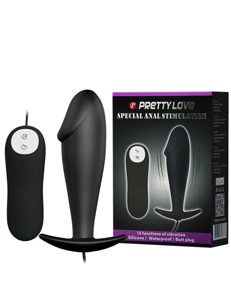 Butt plug Special anal stimulation, Silikonski, 10cm, Crni