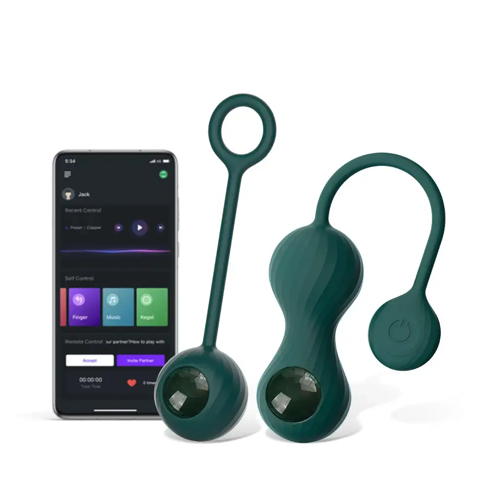 Magic Motion Kegel loptice Cristal Duo, Zelene