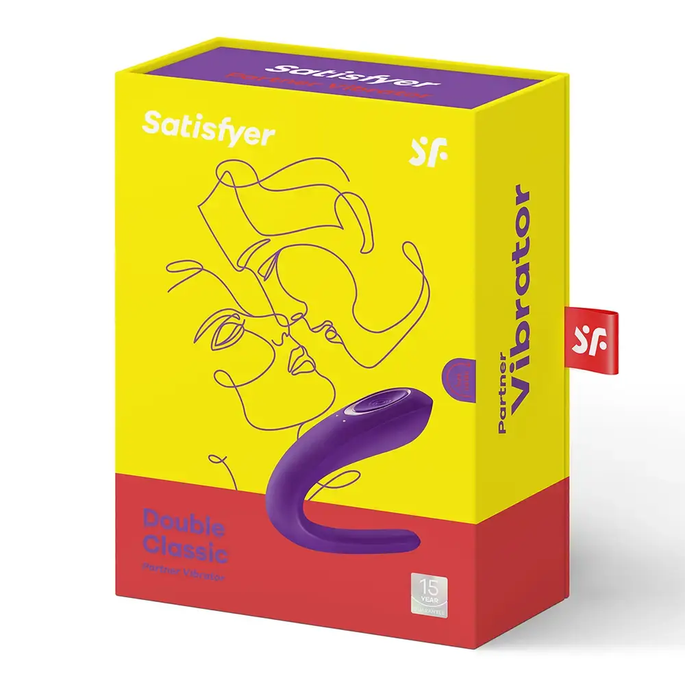 Satisfier Vibrator za parove Double Joy, 10 programa, Ljubičasti