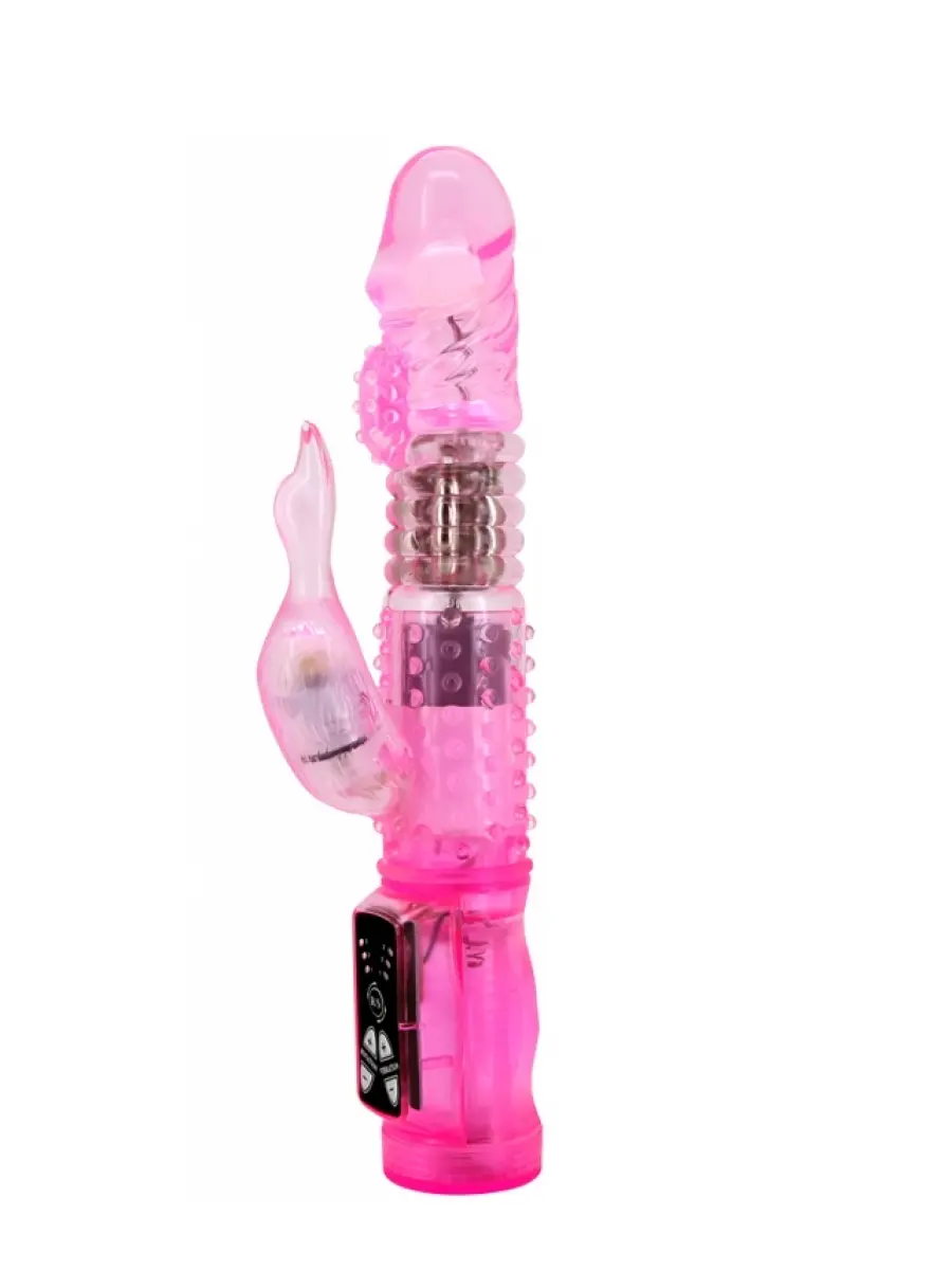 Happy Angel 2 Rabbit Vibrator, 3 jačine vibracije, Roze
