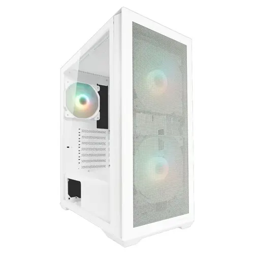LC-Power kućište za geјmerski računar 717 WMeshwork_L Light, 2x140mm ventilatora, 1x120mm ventilator, belo