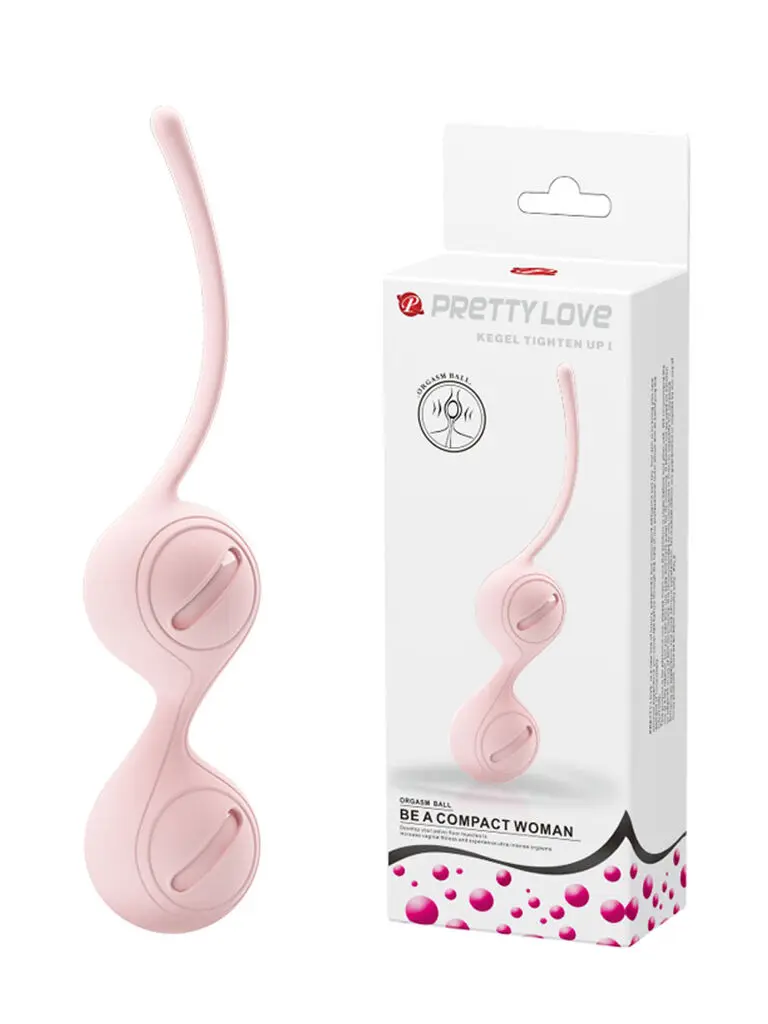 Vaginalne kuglice Pretty Love Kegel Tighten Up I, 16.3cm, Roze