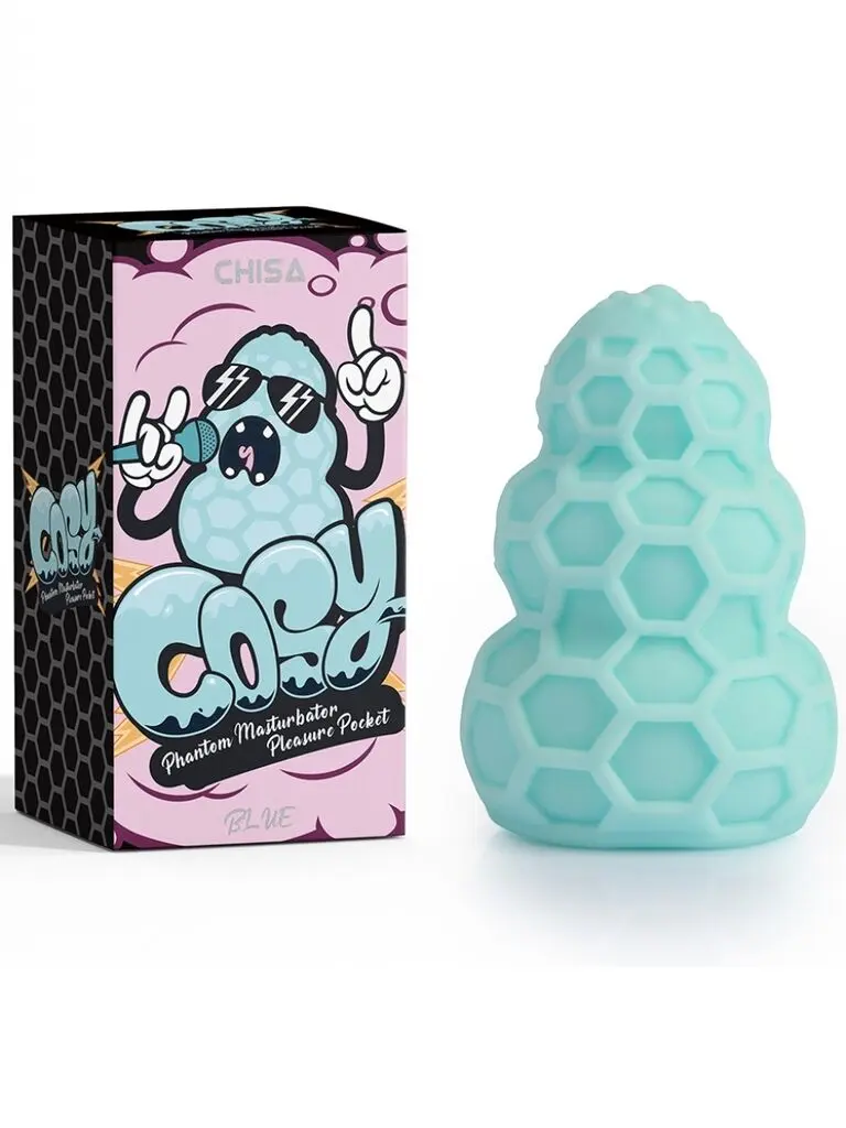 Masturbator Phantom Pleasure Pocket, 7.8cm, Plavi