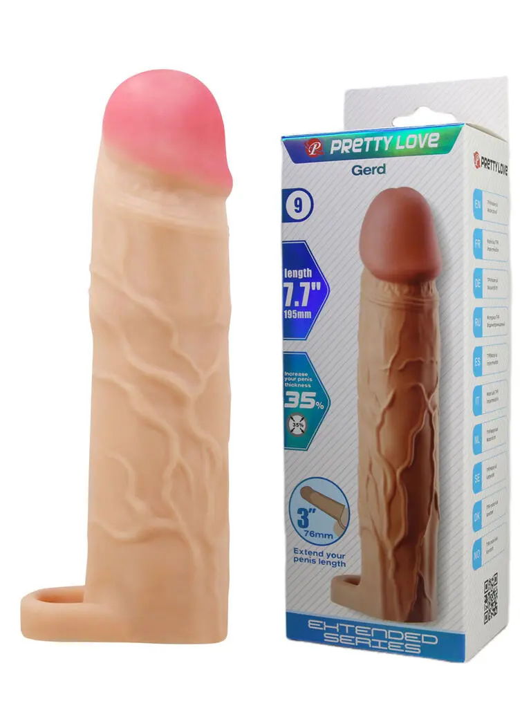 Navlaka za penis Gerd, 19.5cm, Boja kože