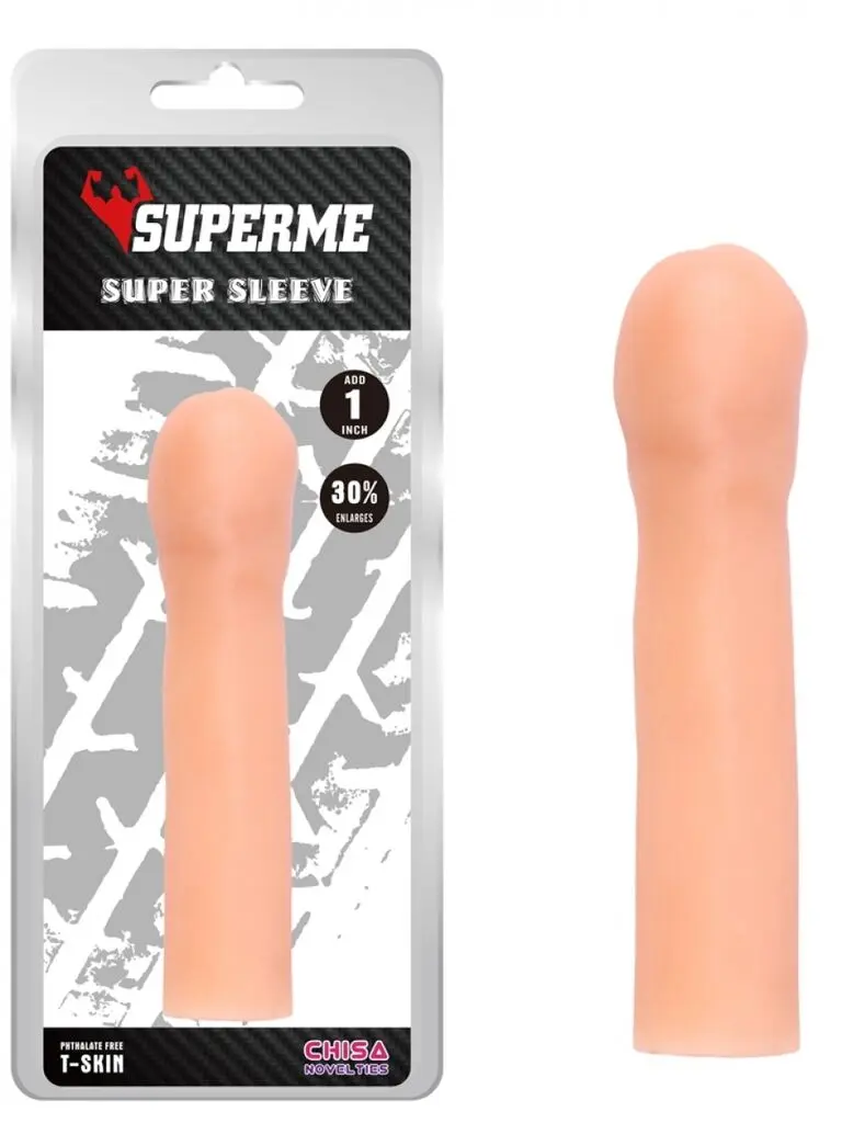Navlaka za penis Super Sleeve, 17.5cm, Boja kože