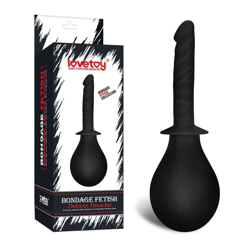 Pipedream Analni tuš sa pumpicom, 23.8cm, Crni