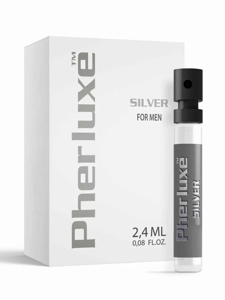 Parfem sa feromonima za muškarce Pherluxe, 2.4ml, Srebrni