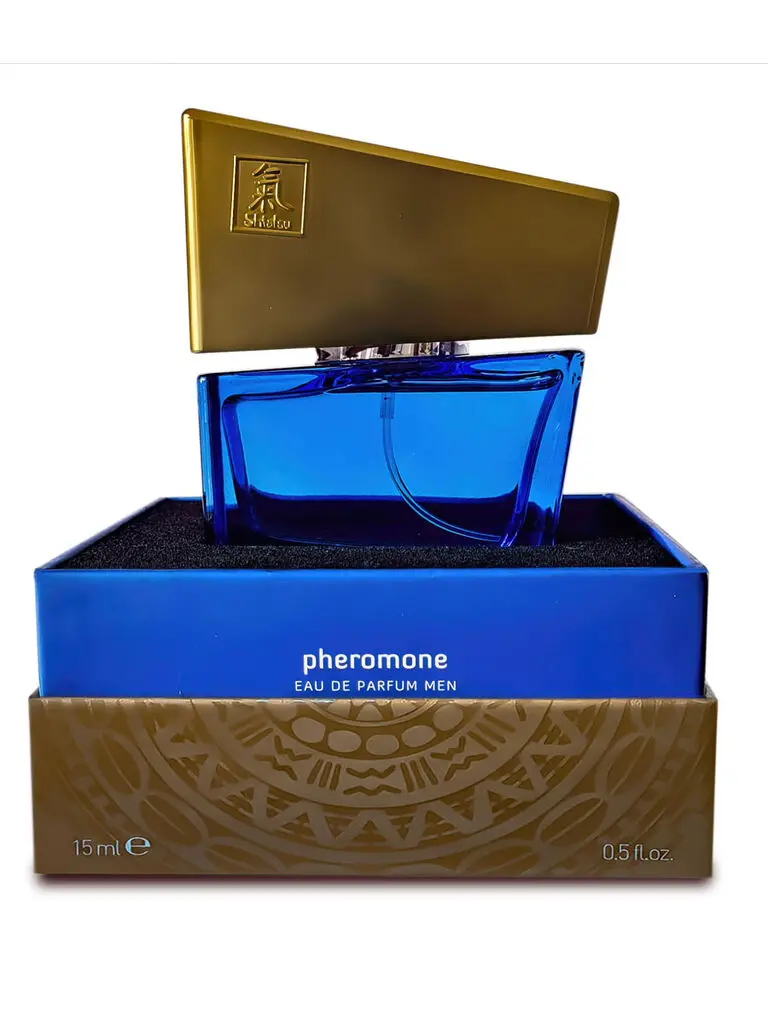 Parfem sa feromonima za muškarce Shiatsu Pheromon Fragrance Darkblue, 15ml
