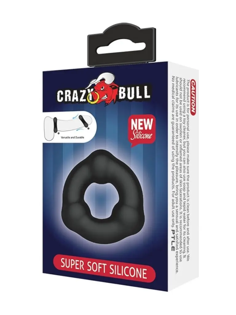 Prsten za penis Crazy Bull, Crni