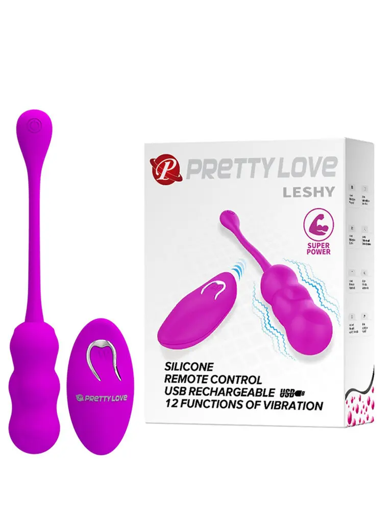 Vibro jaje Pretty love Leshy, 7.2 cm, 12 modova, Ljubičasto