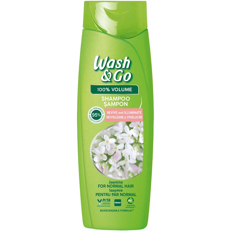 Wash& Go Šampon za kosu Jasmin, 360ml