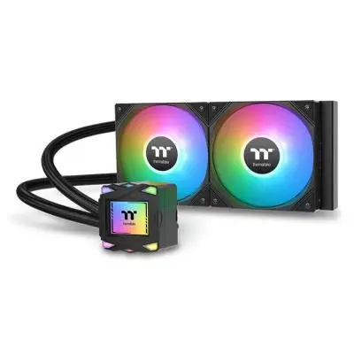 Thermaltake tečni hladnjak, LA240 ARGB LC Sync, AIO 240 mm, PWM 600 ~ 2500 RPM, crni