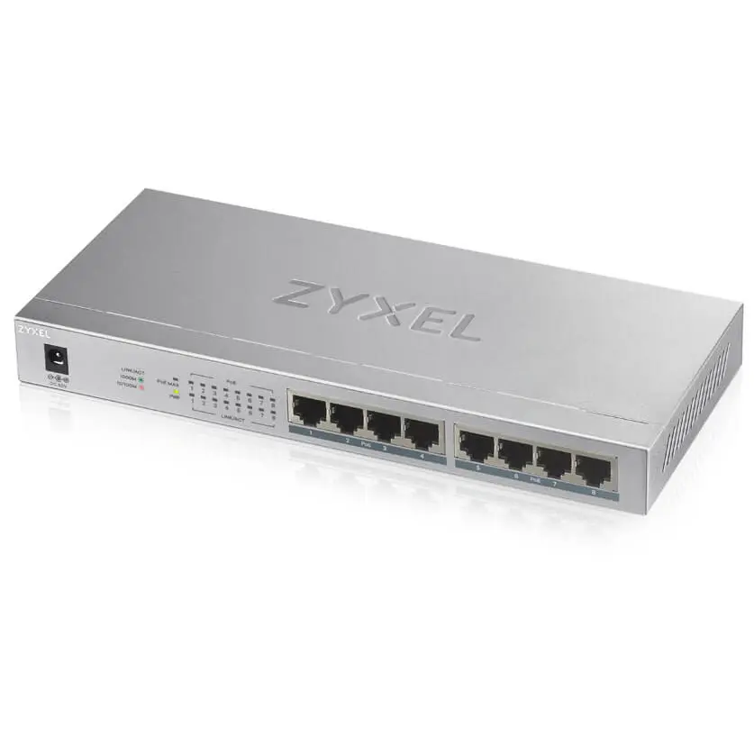Zyxel GS1008HP - 8-portni Gigabit PoE+ switch (neupravljani)